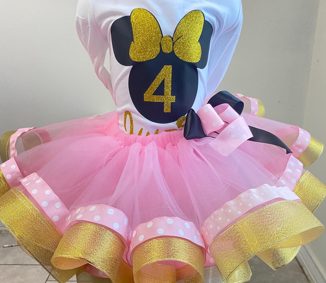 Minnie Mouse Tutu Costume Pink Tutu Skirt Tutu and Headband Set Tutu ...