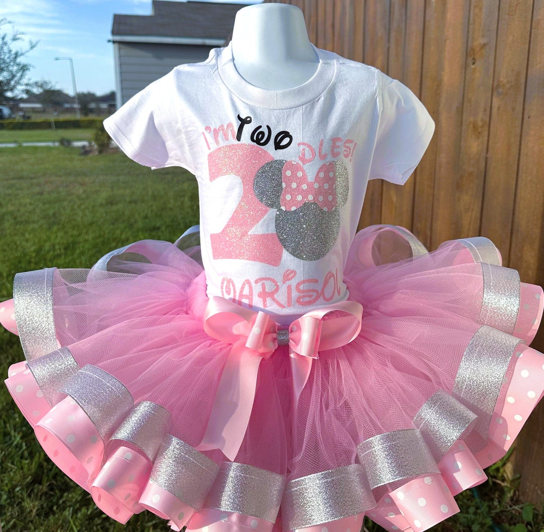 Minnie Mouse Tutu Costume Pink Tutu Skirt Tutu and Headband Set Tutu ...