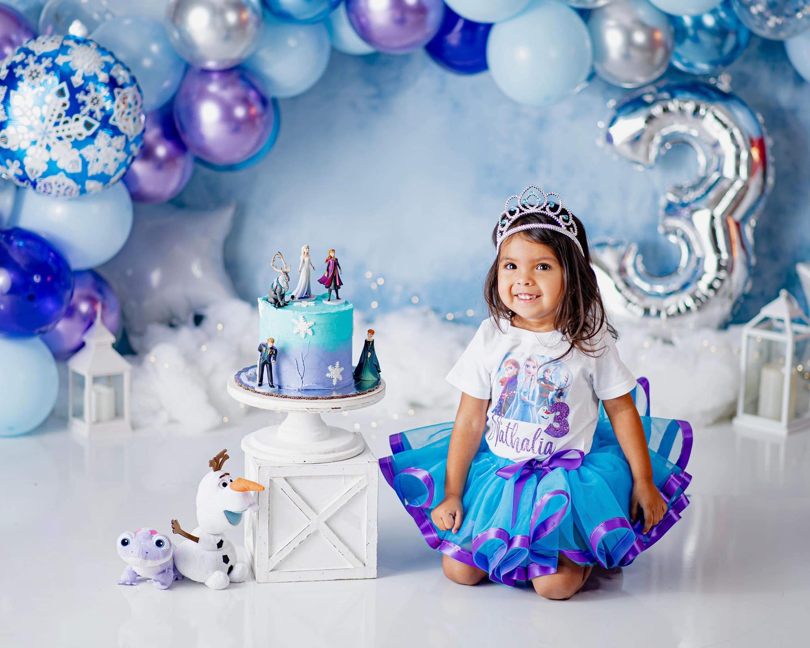 Frozen Birthday Princess Elsa Anna Tutu Outfit Handcrafted Elsa Anna ...