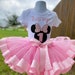 Minnie Mouse Tutu Costume Pink Tutu Skirt Tutu and Headband Set Tutu ...