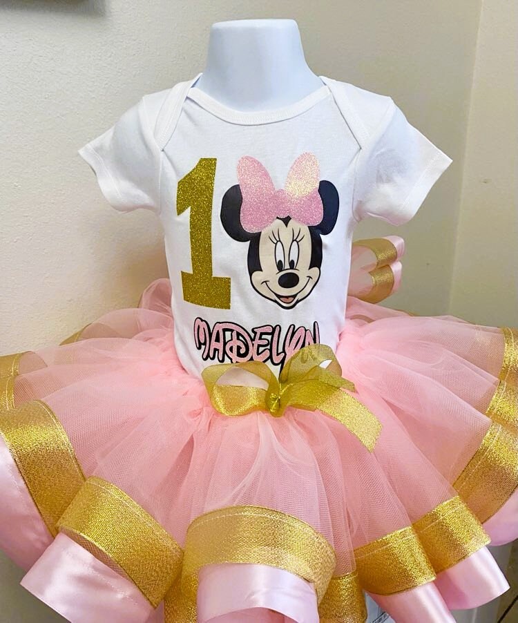 Minnie Mouse Tutu Costume Pink Tutu Skirt Tutu and Headband Set Tutu ...