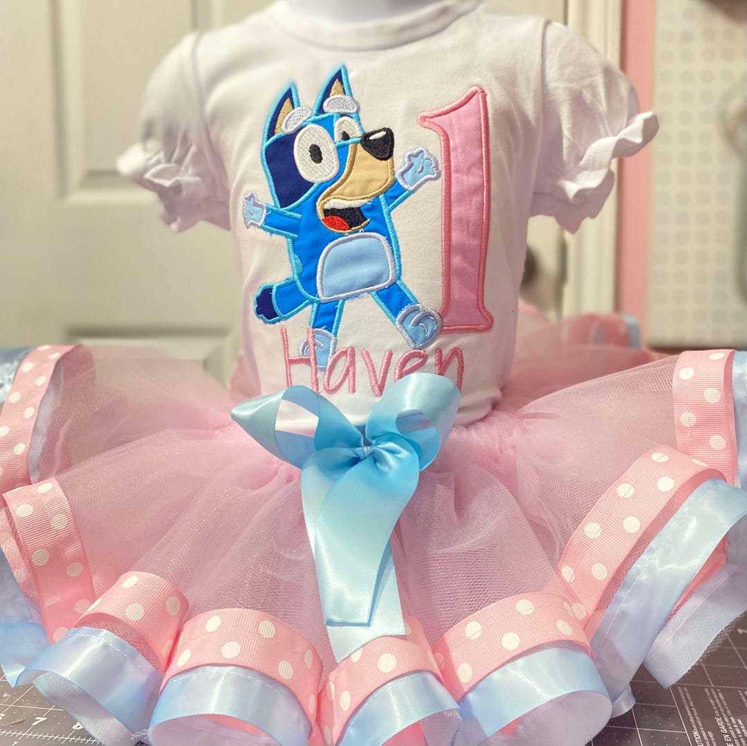 Blue Outfit, Birthday Set Blue, Blue Birthday Shirt, Blue Girl - Etsy