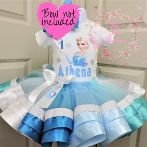 Frozen Birthday Princess Elsa Anna Tutu Outfit - Handcrafted Elsa Anna ...