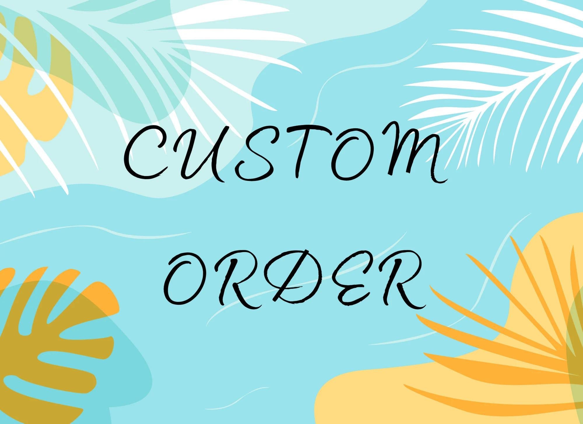 CUSTOM ORDER - Etsy