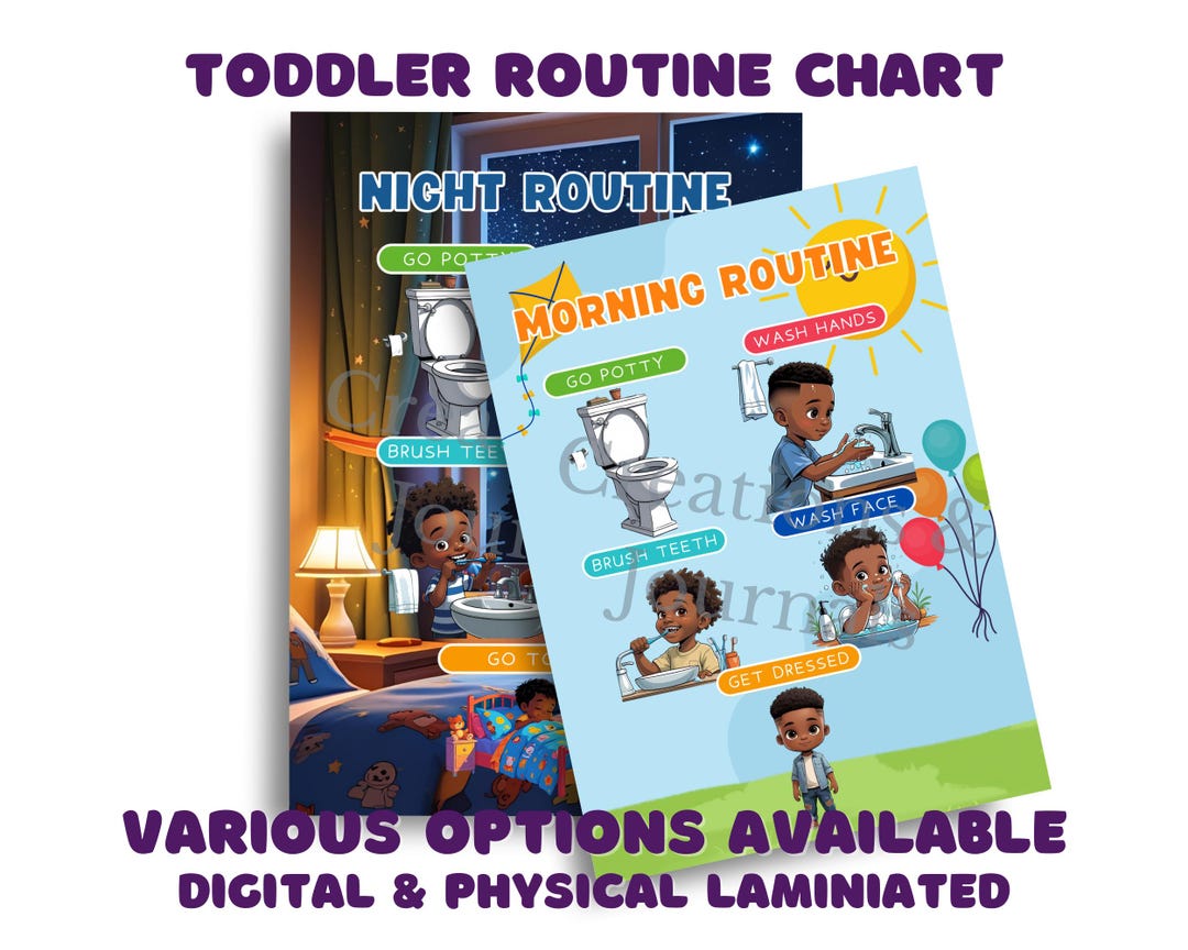 Toddler Routine Chart: Visual Schedule for Kids (digital Download) - Etsy