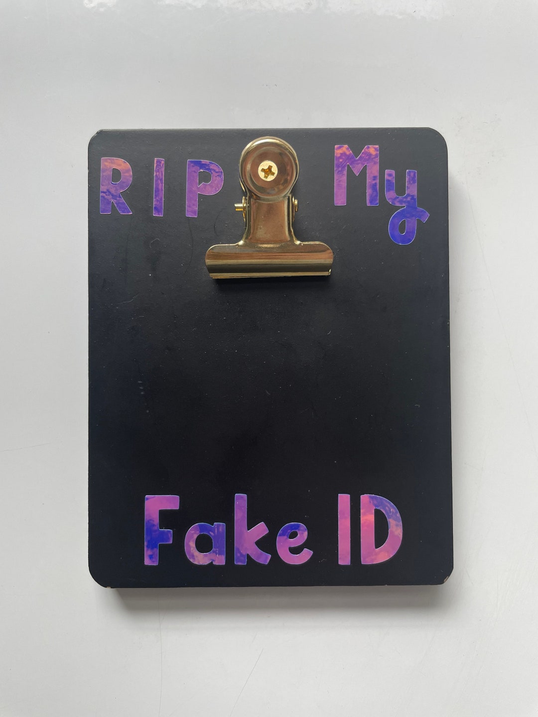 21st Birthday Present : "rip My Fake Id" Sign - Etsy