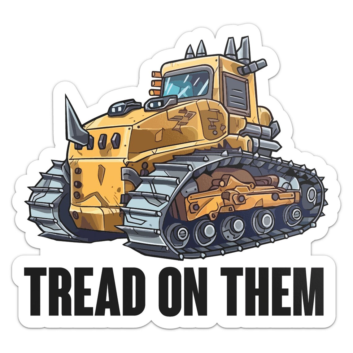 Tread on Them Killdozer Sticker Vinyl Car Bumper Decal - Etsy