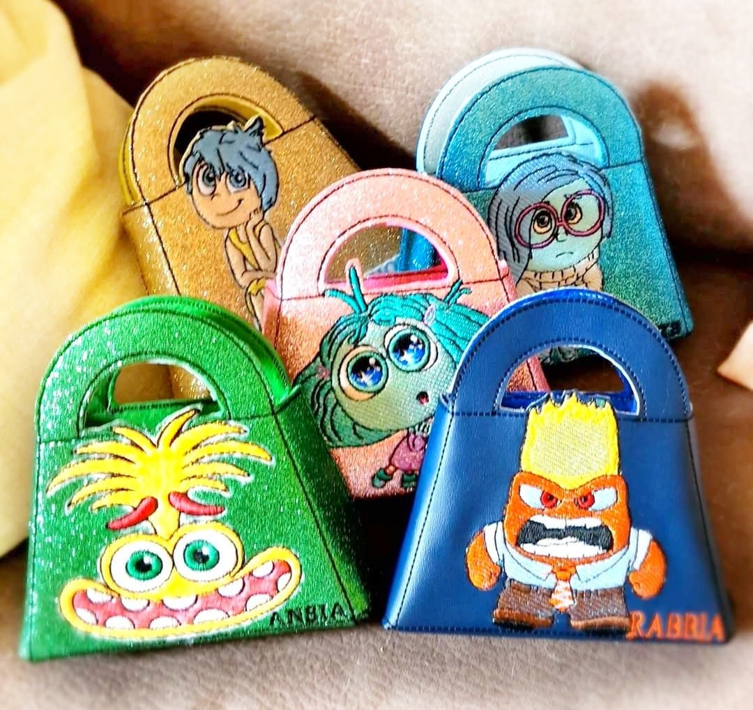 Inside Out 2, Anxiety, Sadness, Joy, Envy, Anger, Customizable Key ...