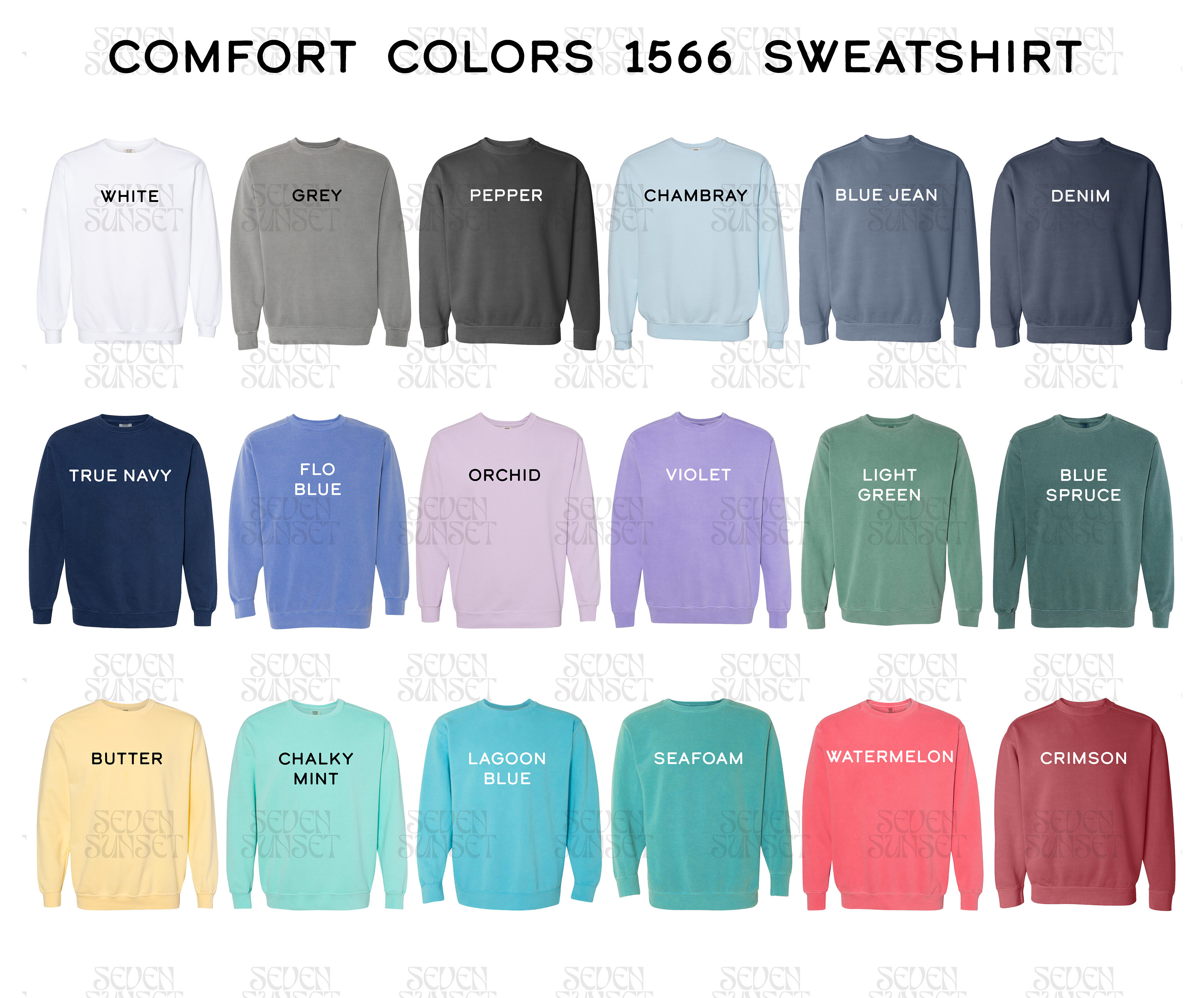 Comfort Colors 1566 Sweatshirt Mockup Comfort Colors 1566 - Etsy
