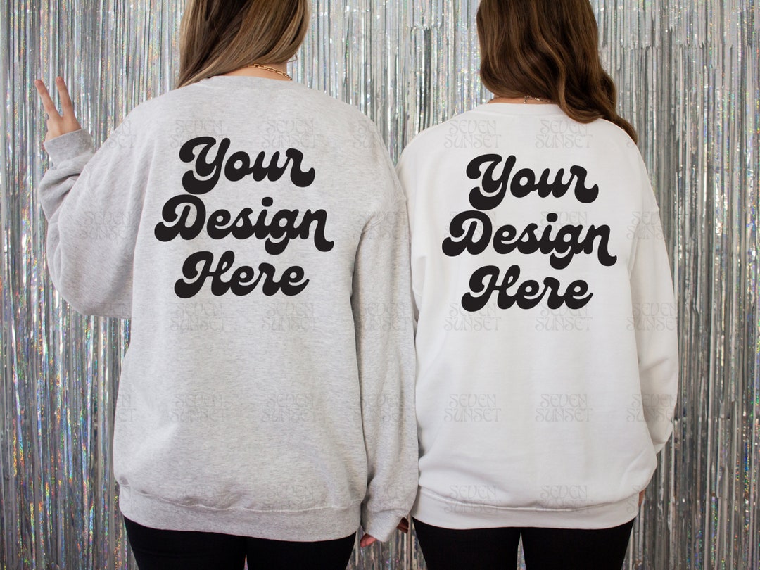 Ash Sweatshirt Mockup Ash Back Sweatshirt Mockup Ash Gildan - Etsy