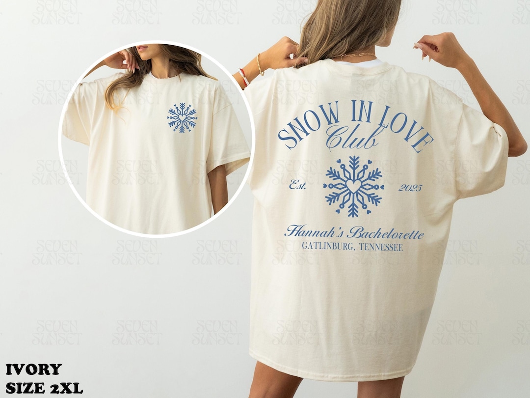 Winter Bachelorette Party Shirts Snow in Love Theme Merch Ski ...