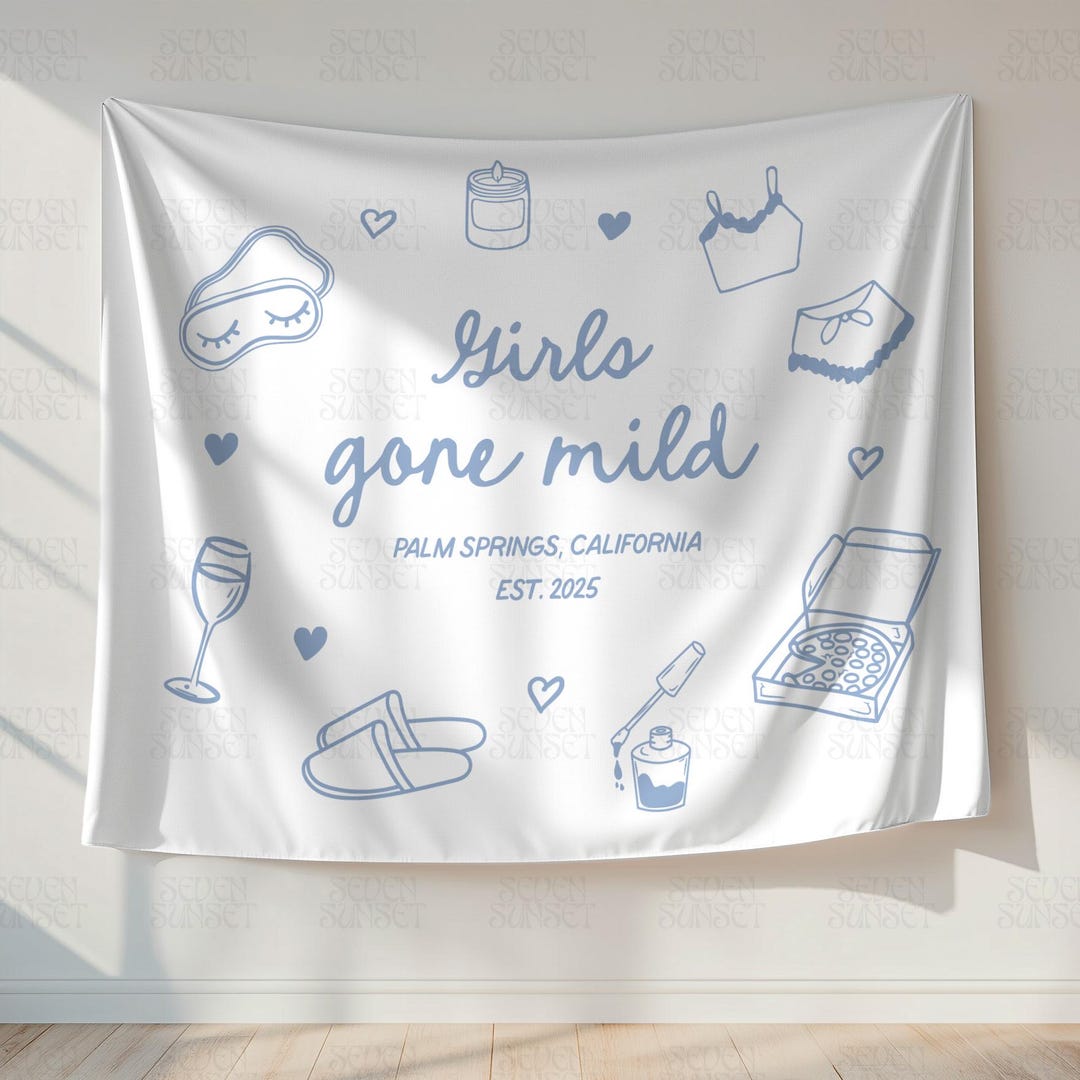 Girls Gone Mild Bachelorette Party Sign Sleepover Bachelorette Banner ...