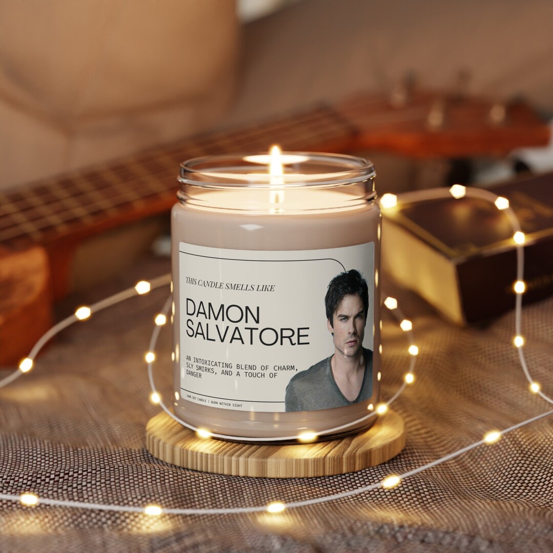 Vampire Diaries Inspired Candle Damon Salvatore TVD Candle - Etsy