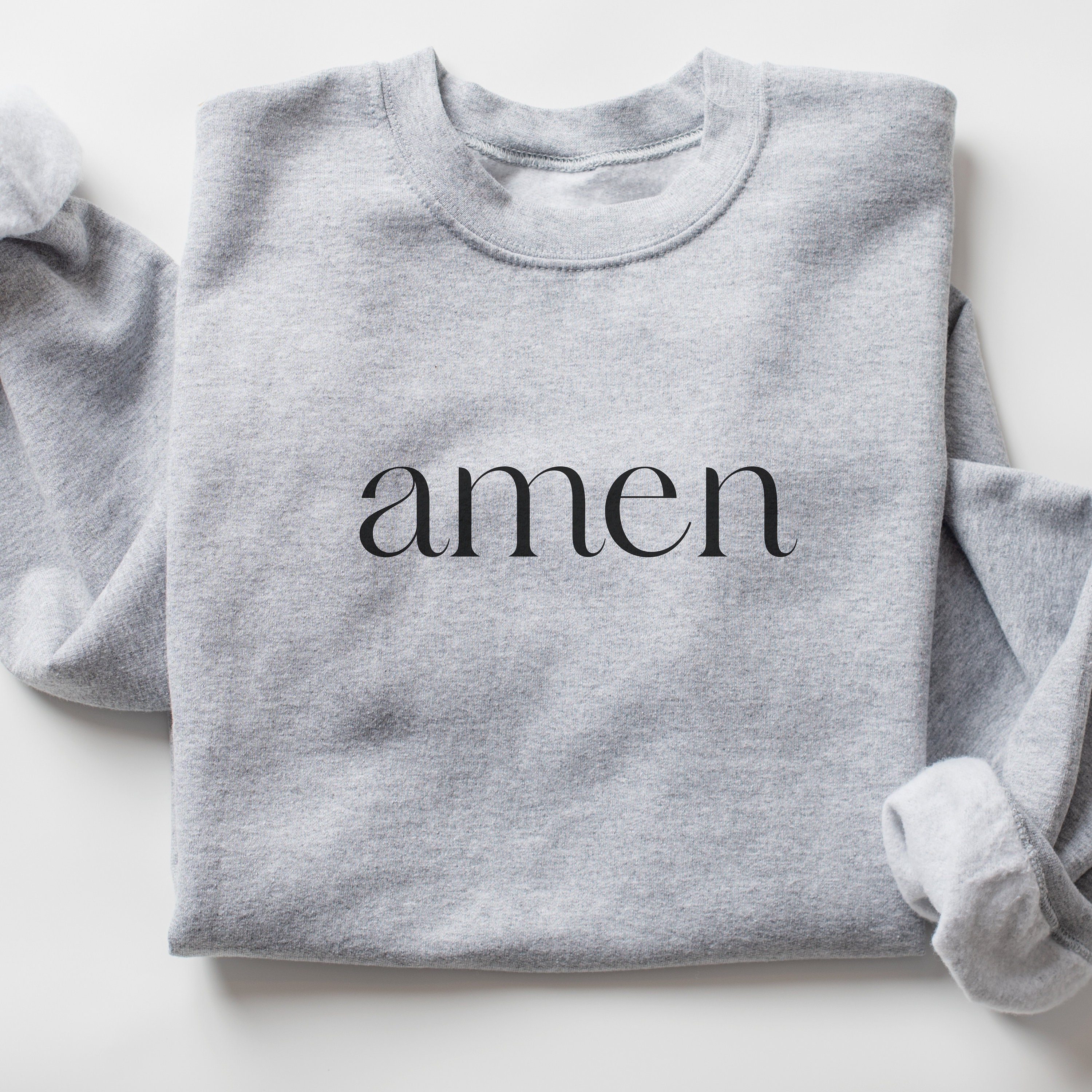 Women's Amen Christian Crewneck, Bible Verse Sweatshirt, Scripture ...