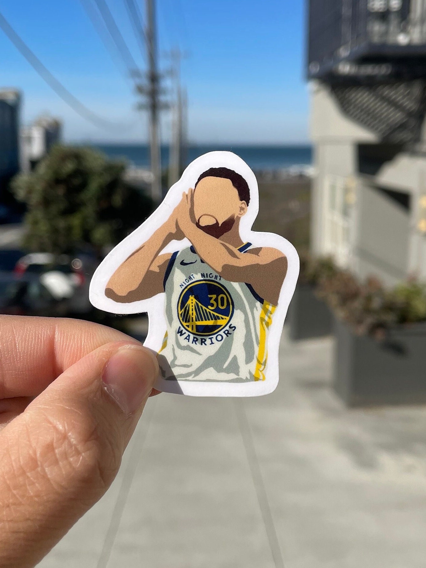 Steph Curry Night Night Sticker - Etsy