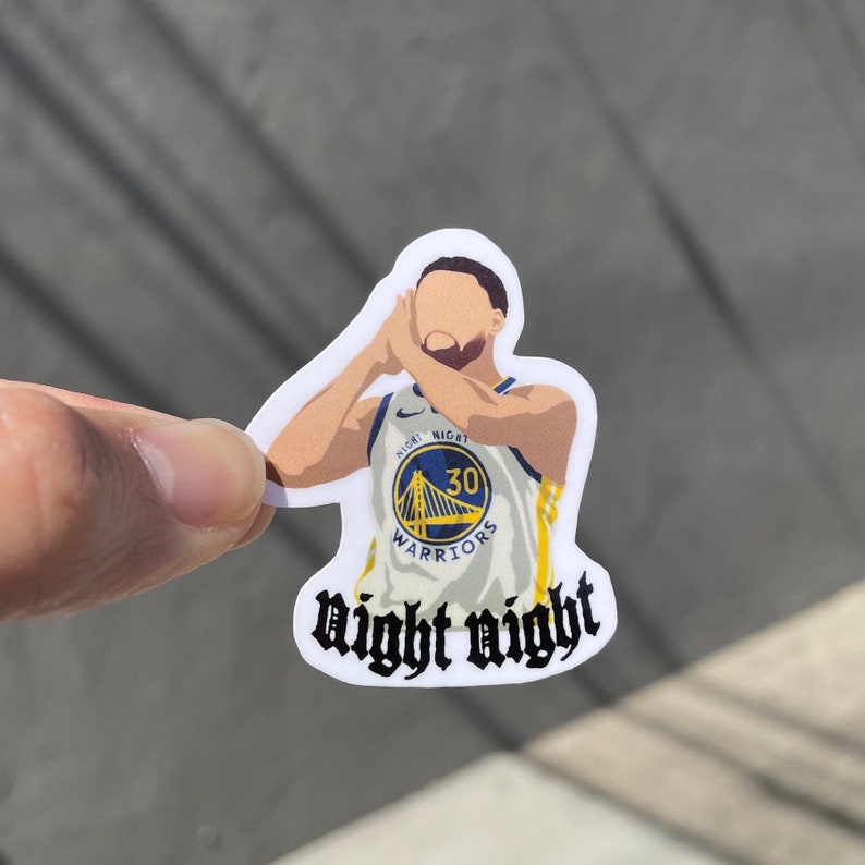 Steph Curry Night Night Sticker - Etsy