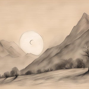 Rising Sun Digital Art Print High Resolution Sunrise Wall Decor - Etsy