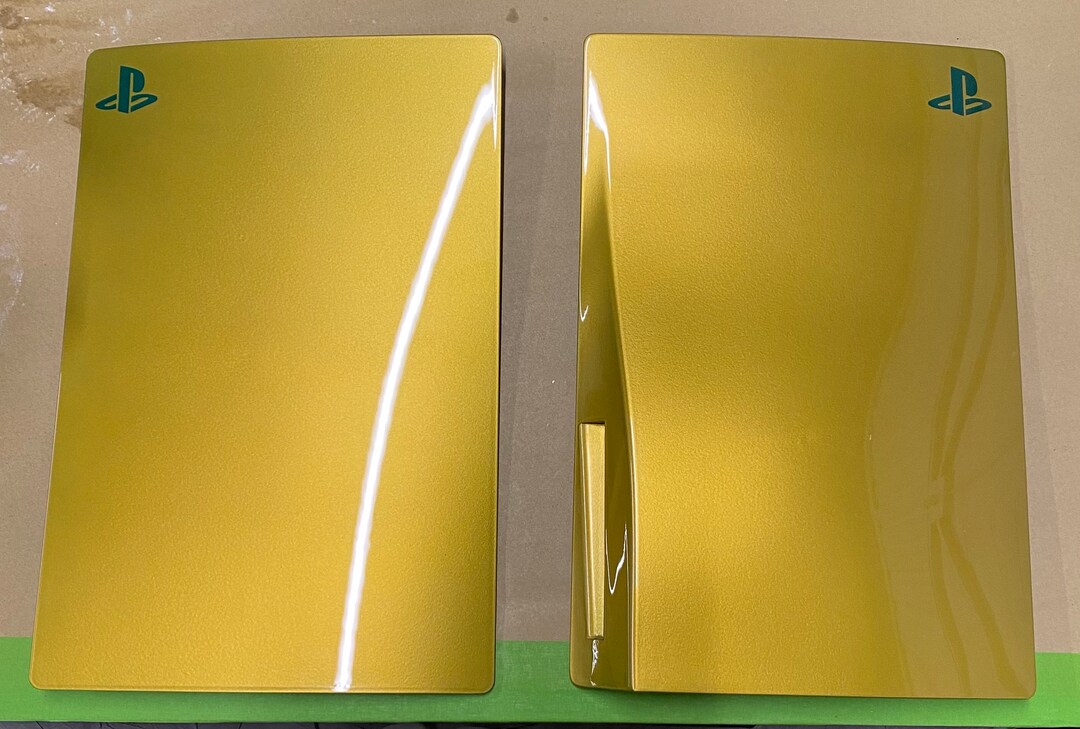 Ps5 Faceplates. disk Edition Custom Painted in Treasure Gold on the ...