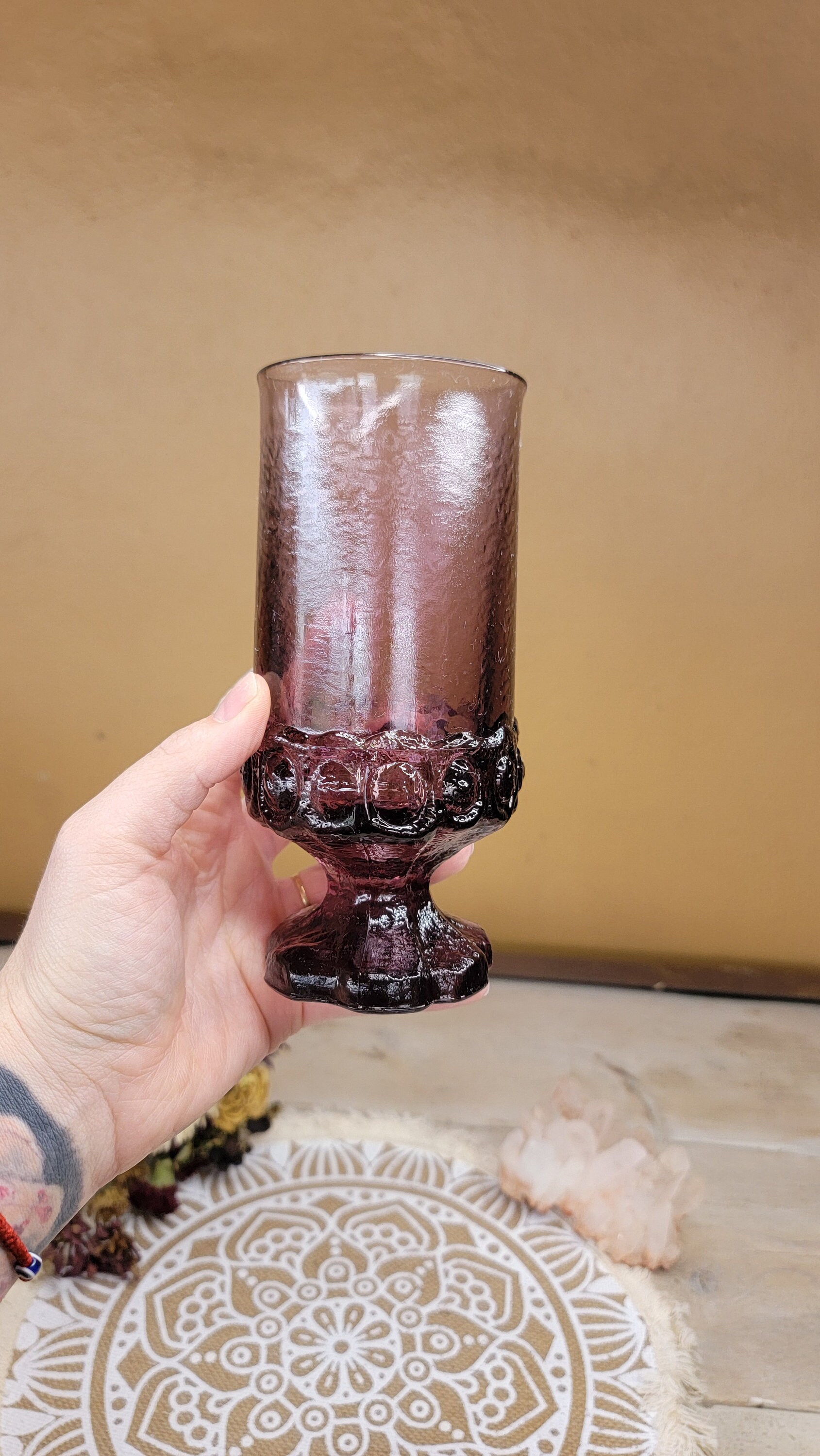 Vintage Tiffin Glass Franciscan Madeira Plum Amethyst Chalice Purple ...