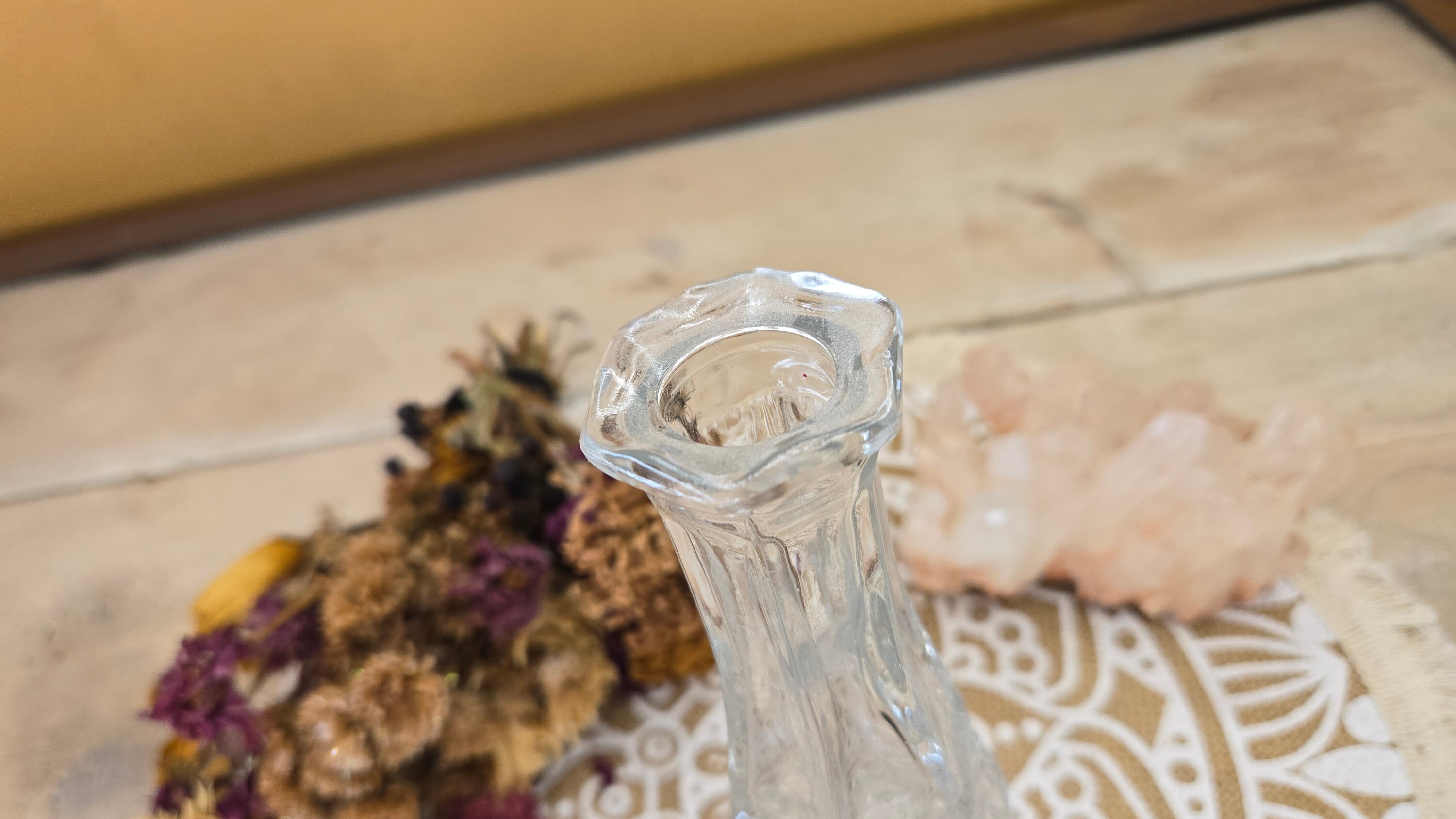 Vintage Glass Altar Decanter Vessel Moon Water Jug Offering Vessel ...