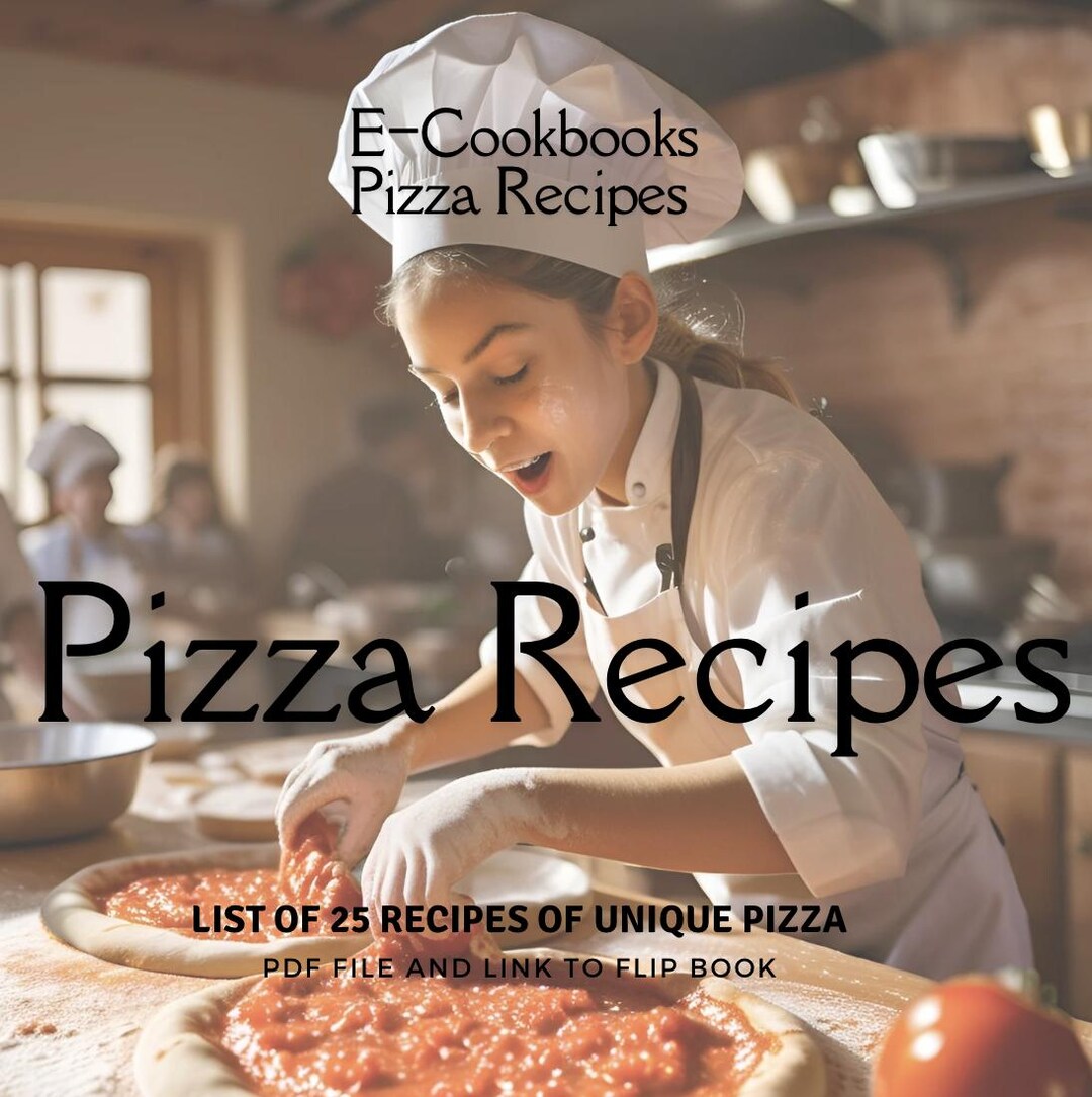 Ecookbook Pizza Recipe Flip Book & Pdf - Etsy