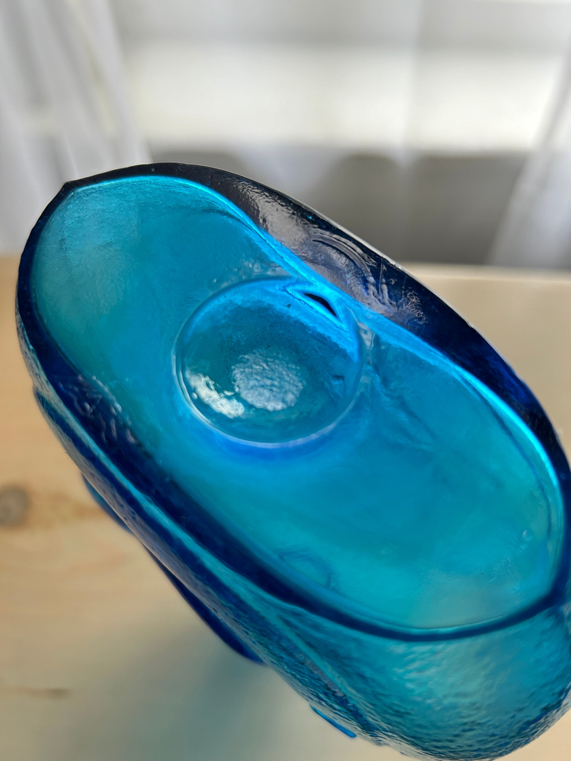 Vintage Blue Glass Flask Style Bottle Vintage Flask Vintage Glass - Etsy