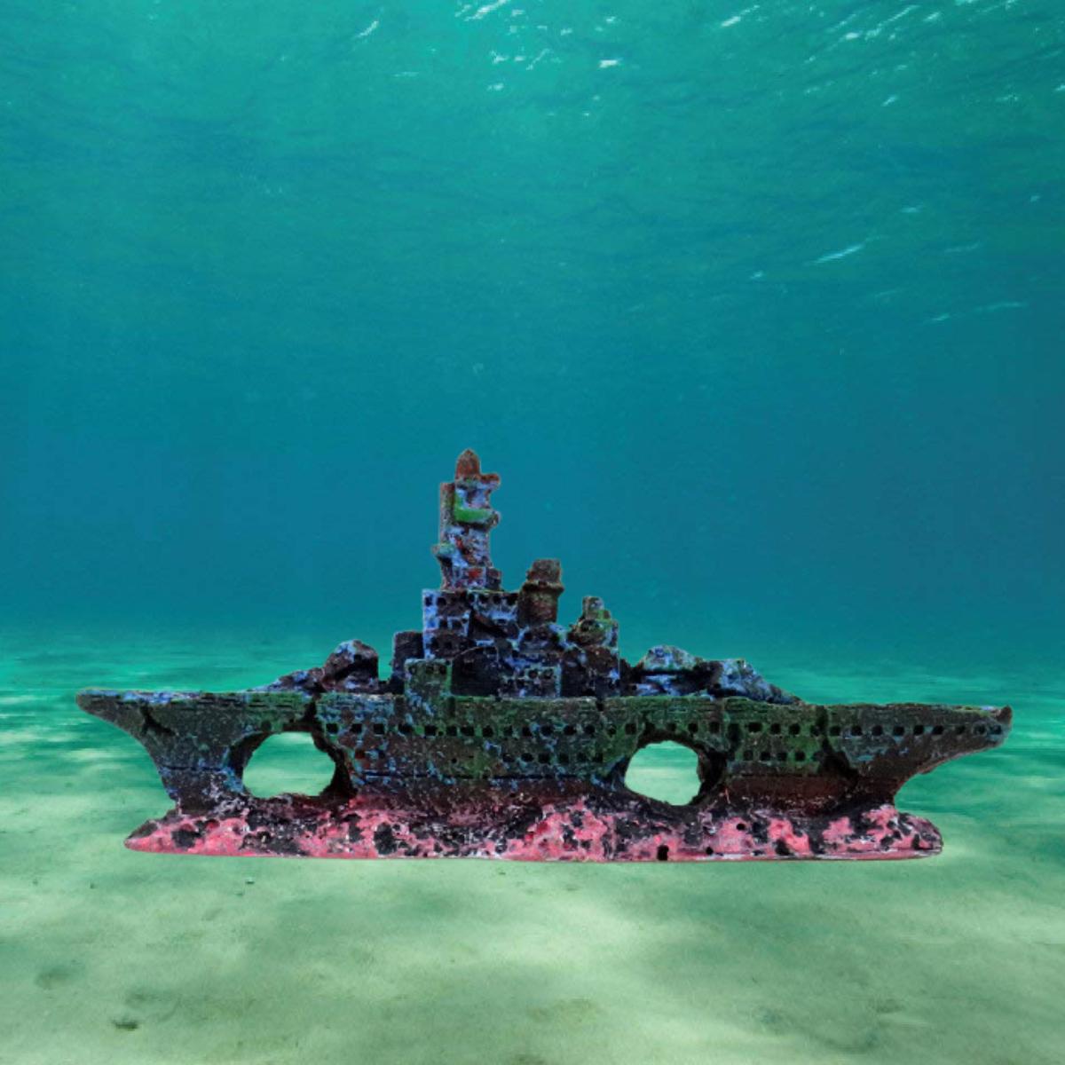 Wrecked Ship, Shipwreck Decoration, Sinked Ship, Wrecked Boat, Aquarium ...