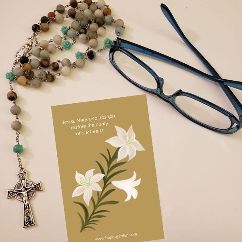 Prayer for Purity Prayer Card - Etsy