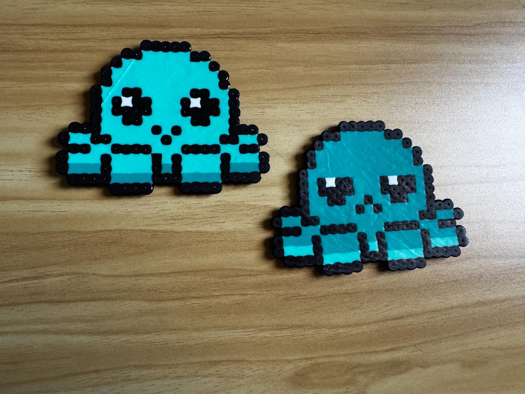 Twinning Octopus Perler Art - Etsy