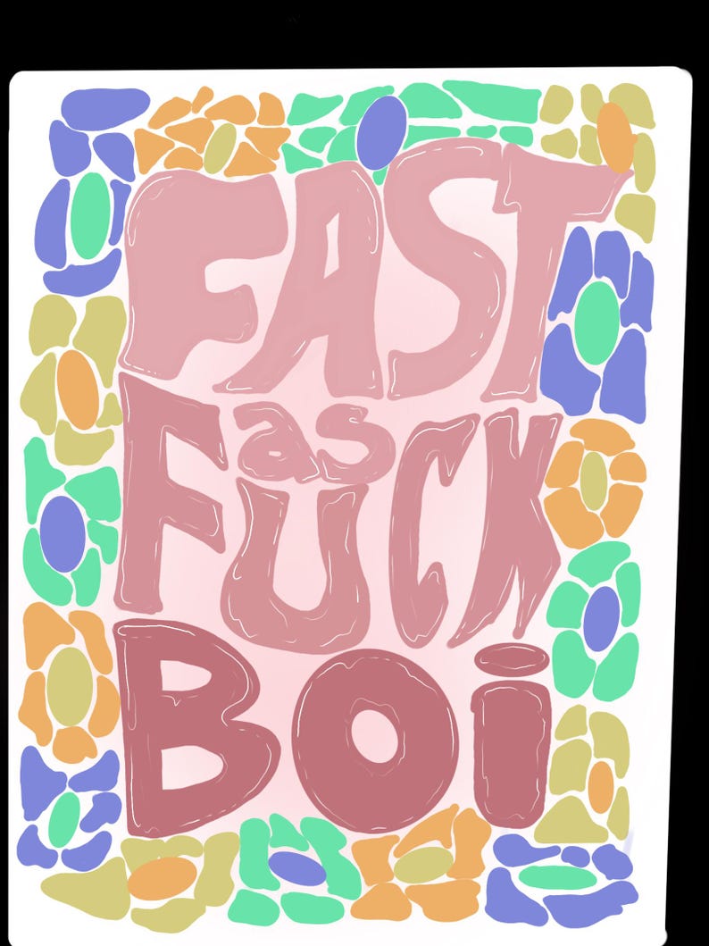 Fast AF Sticker - Etsy