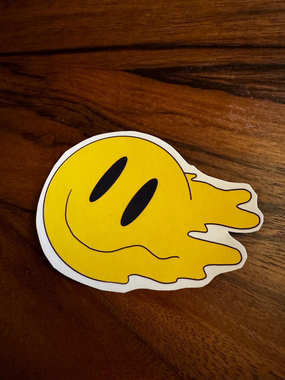 Melting Smiley Face Glossy Laptop Decal - Etsy