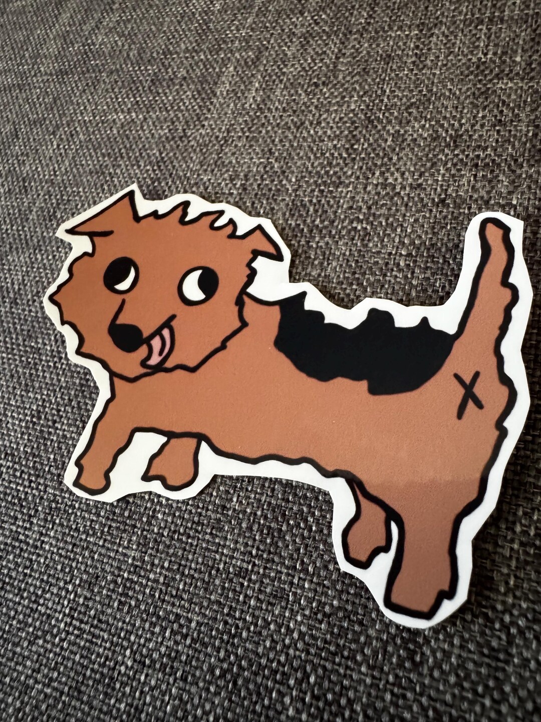 Cross Eyed Yorkie Glossy Sticker Laptop, Waterbottle, Phone Decal - Etsy