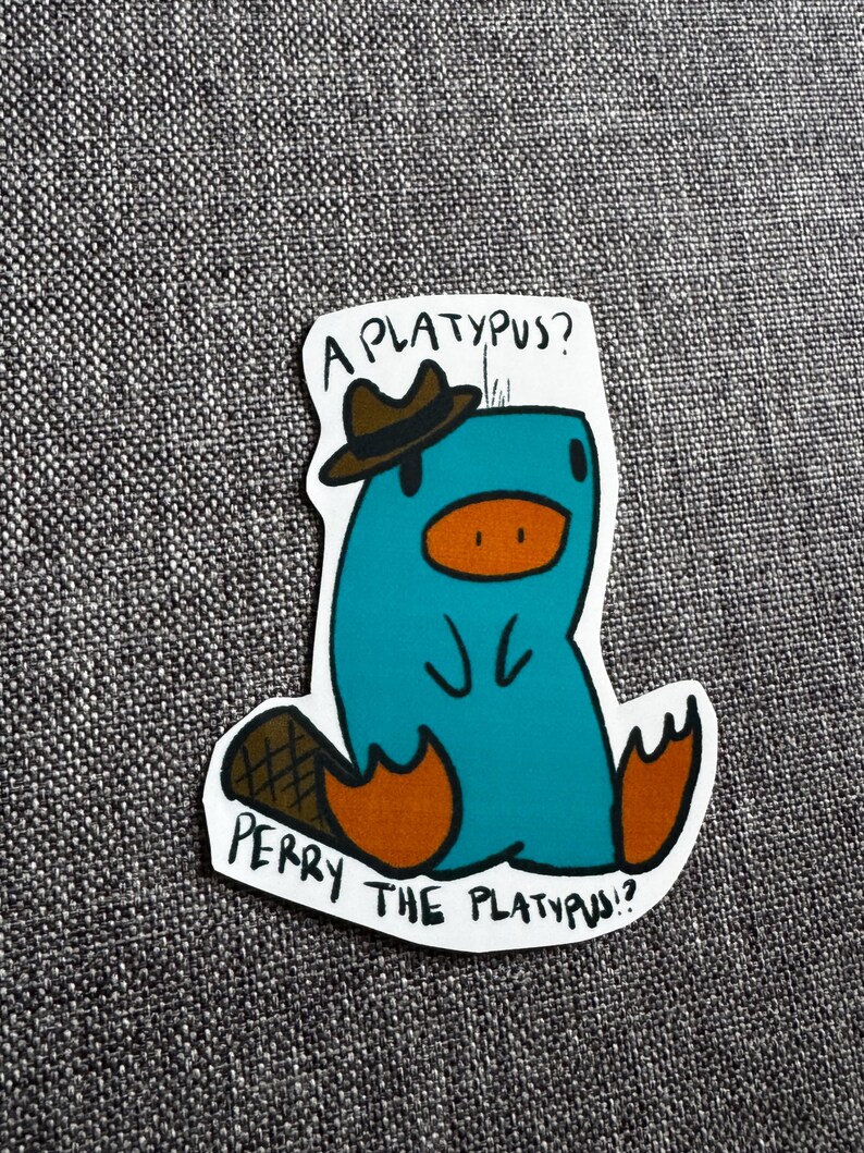 Perry the Platypus Sticker - Etsy