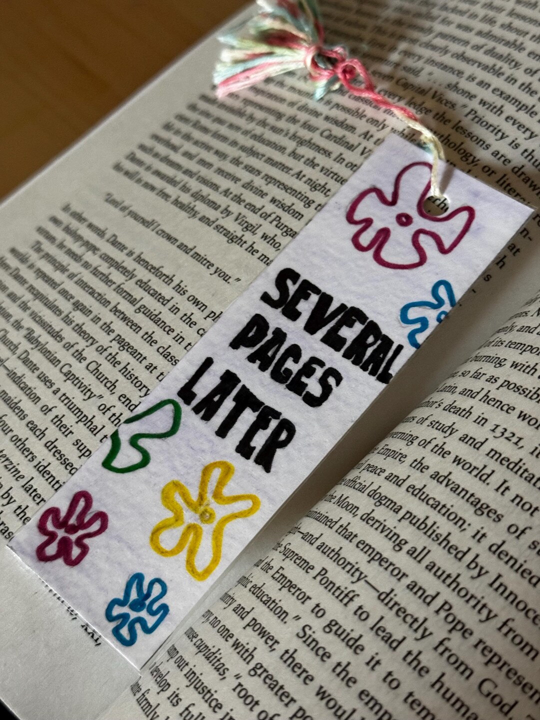 Spongebob Several Pages Later Bookmark - Etsy