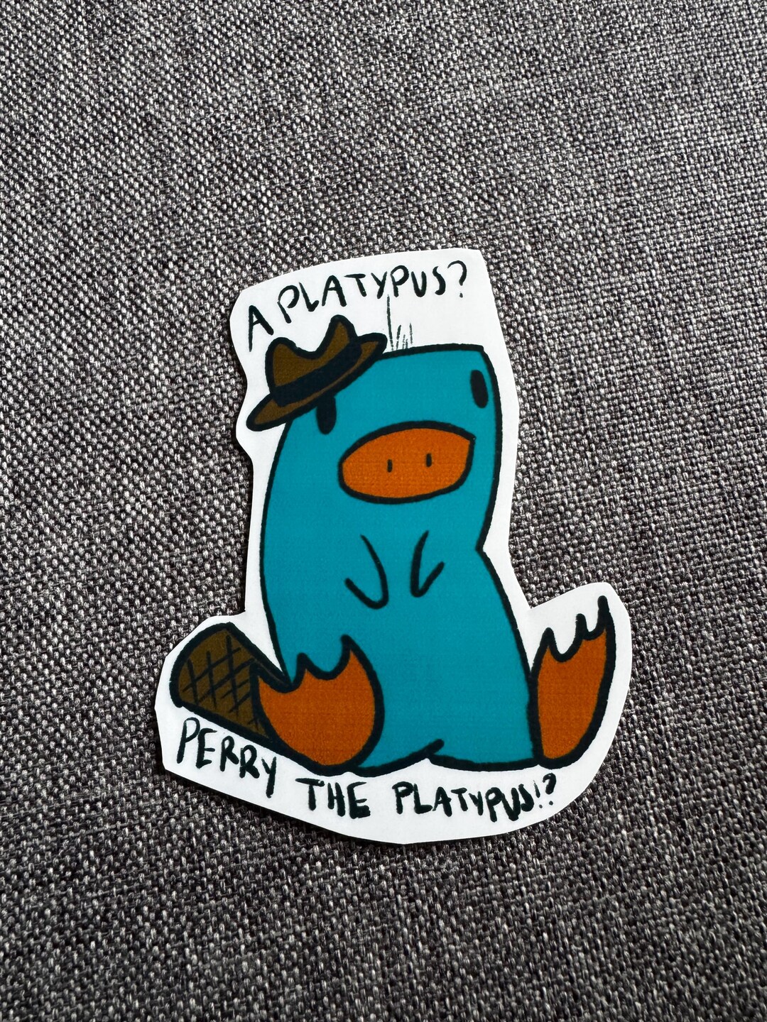 Perry the Platypus Sticker - Etsy