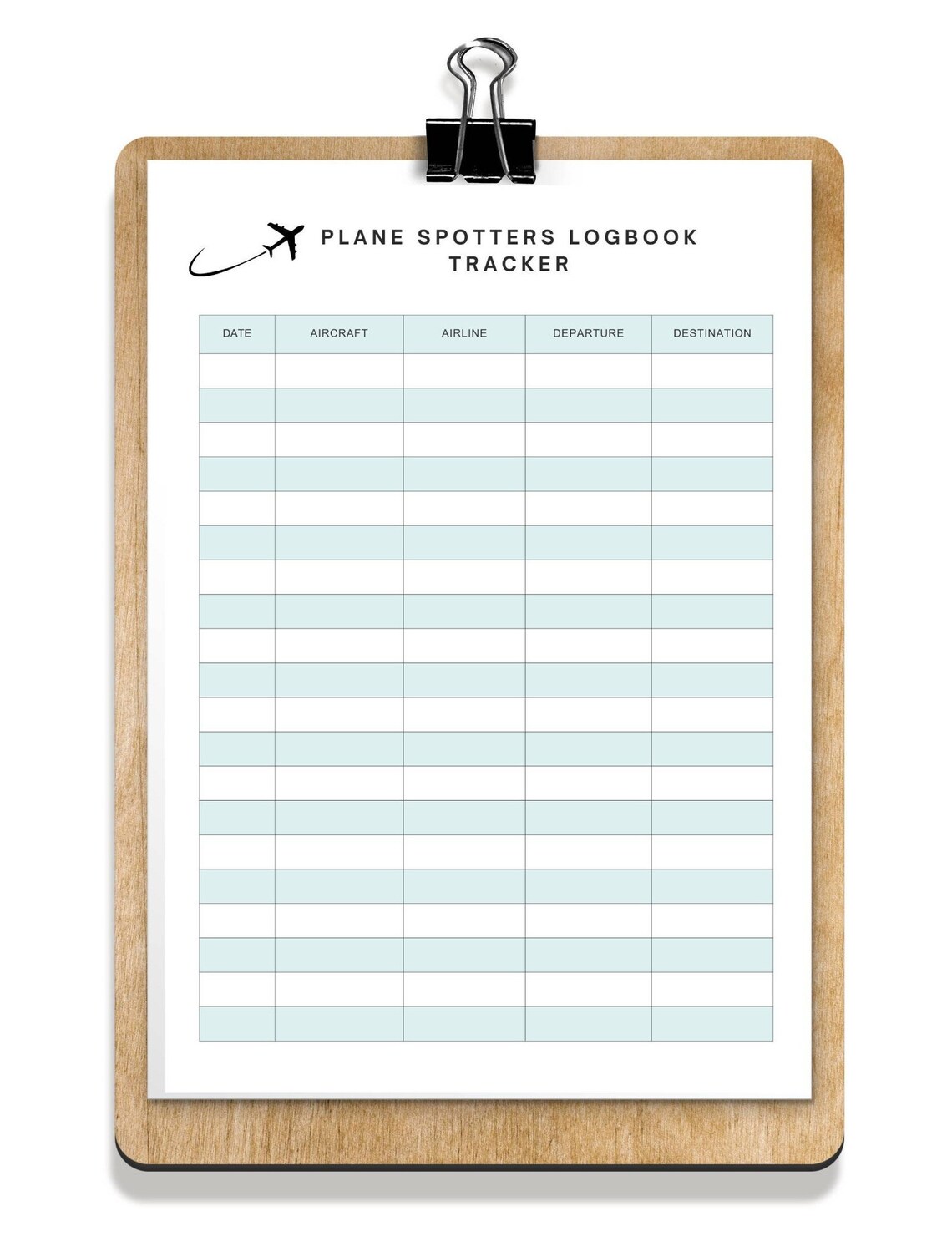 Plane Spotters Logbook Tracker, Digital, Printable, Instant Download ...