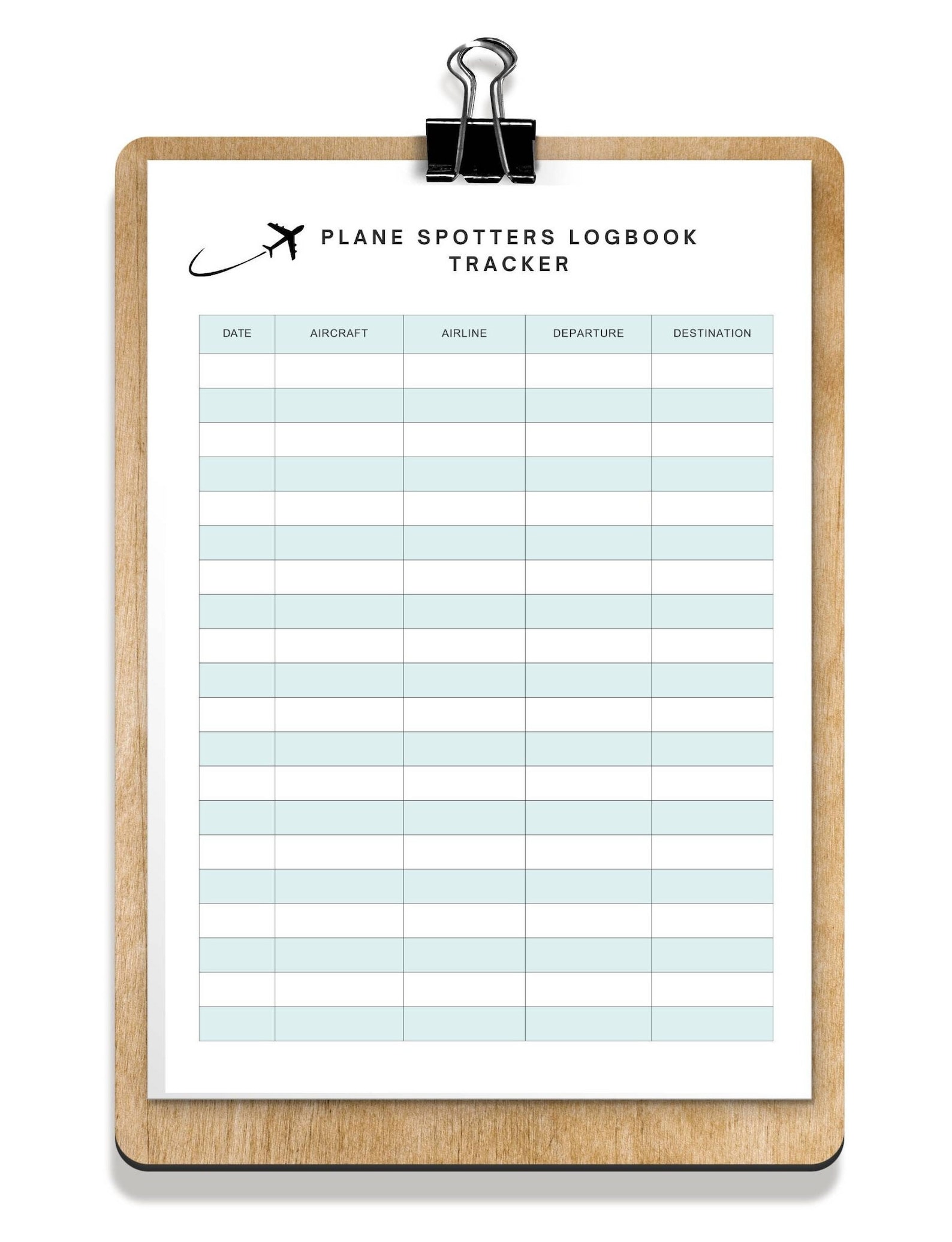 Plane Spotters Logbook Tracker, Digital, Printable, Instant Download ...