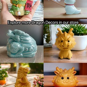 Crystal Dragon Statue Home Decor Lunar New Year Chinese Zodiac ...