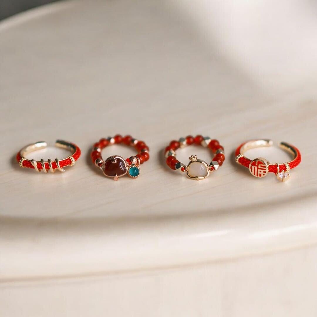 Year of the Snake Ring | 14K Gold Plated Lunar New Year Gift for Couple ...