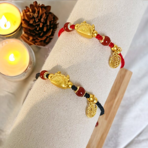Red Lunar Year Bracelet - Etsy