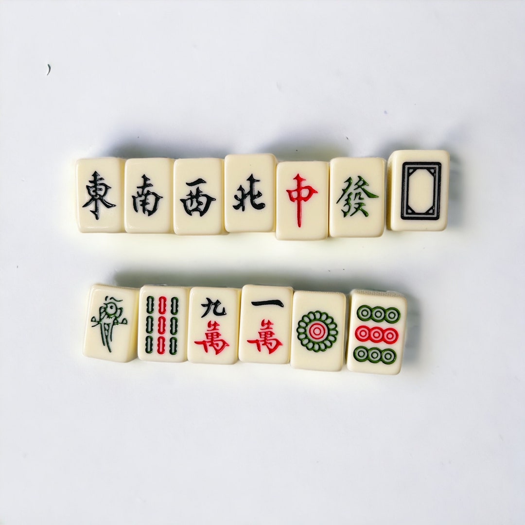 Mahjong Fridge Magnet Set Funny Refrigerator Magnet Good Luck Home ...