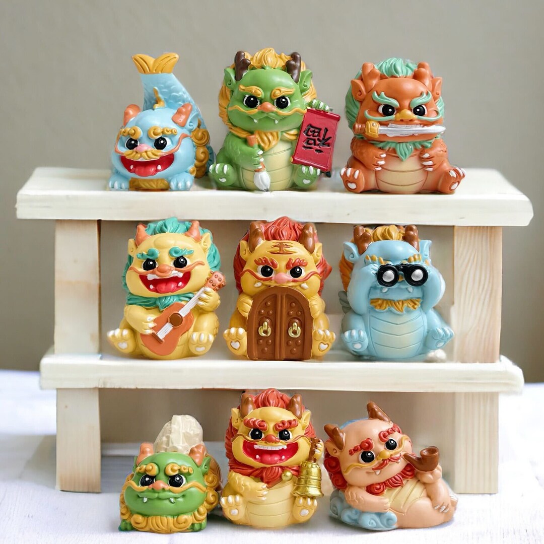 Cute Dragon Home Decor for Living Room Accent | Colorful Animal ...