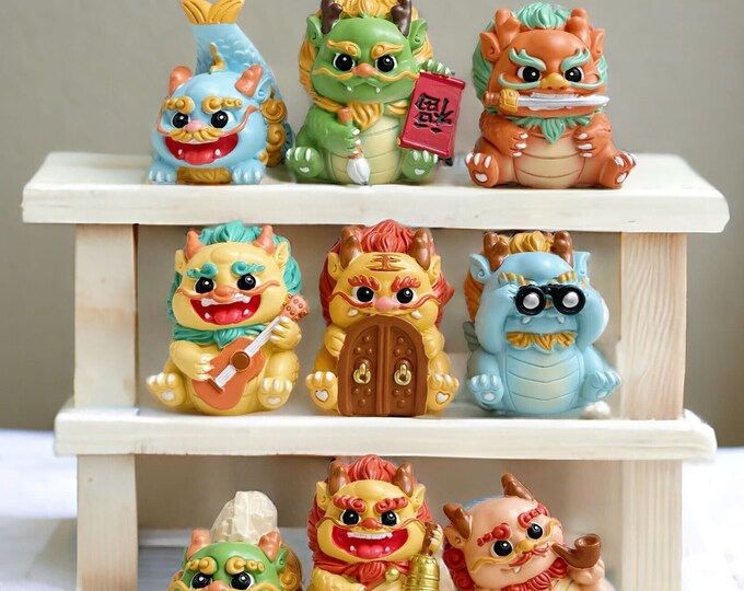 Cute Dragon Home Decor for Living Room Accent | Colorful Animal ...