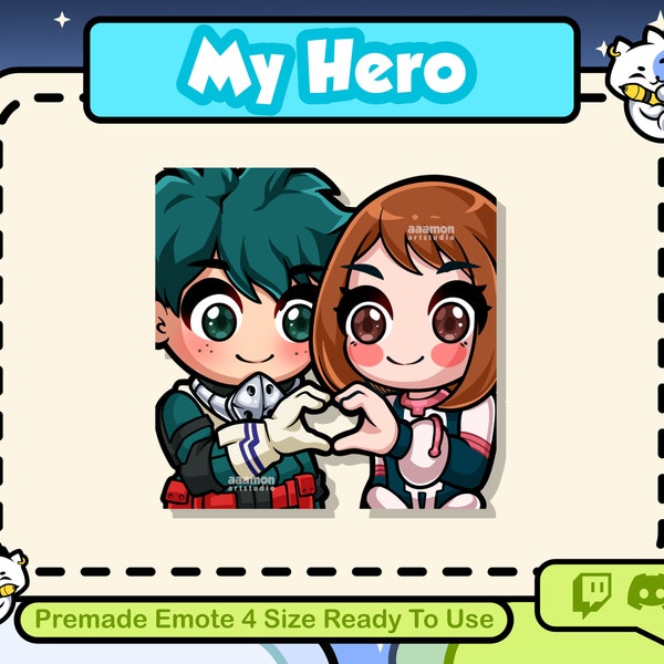 My Hero Academia Deku Emote - Etsy