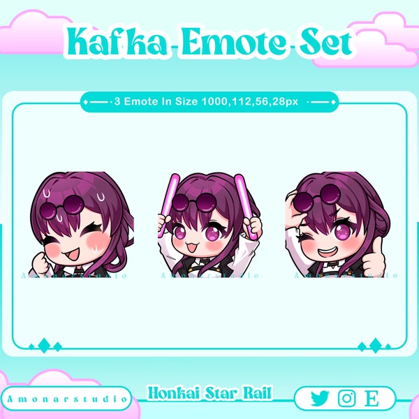 Kafka Emote Honkai - Etsy
