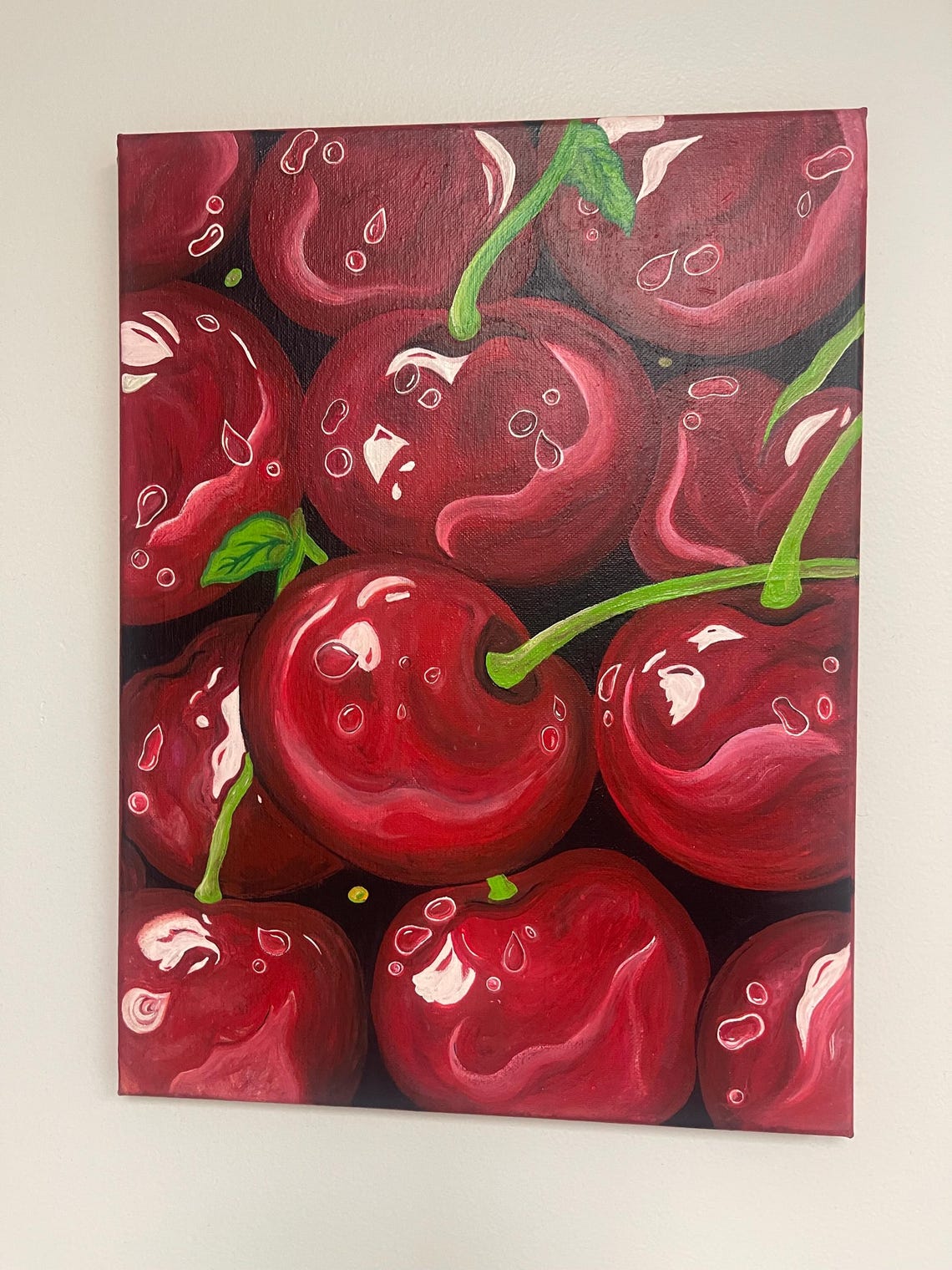 Original Cherry Painting - Etsy