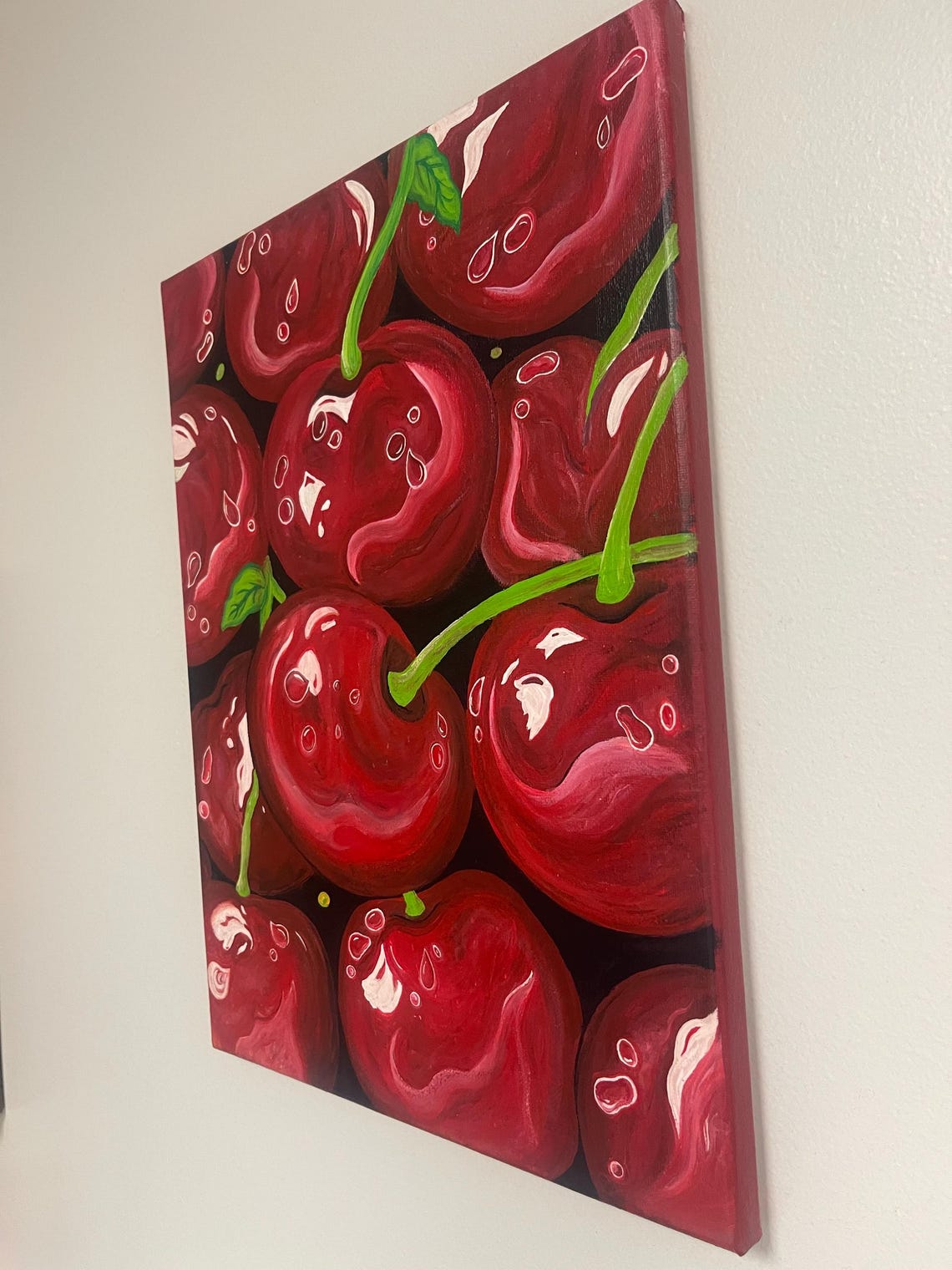 Original Cherry Painting - Etsy