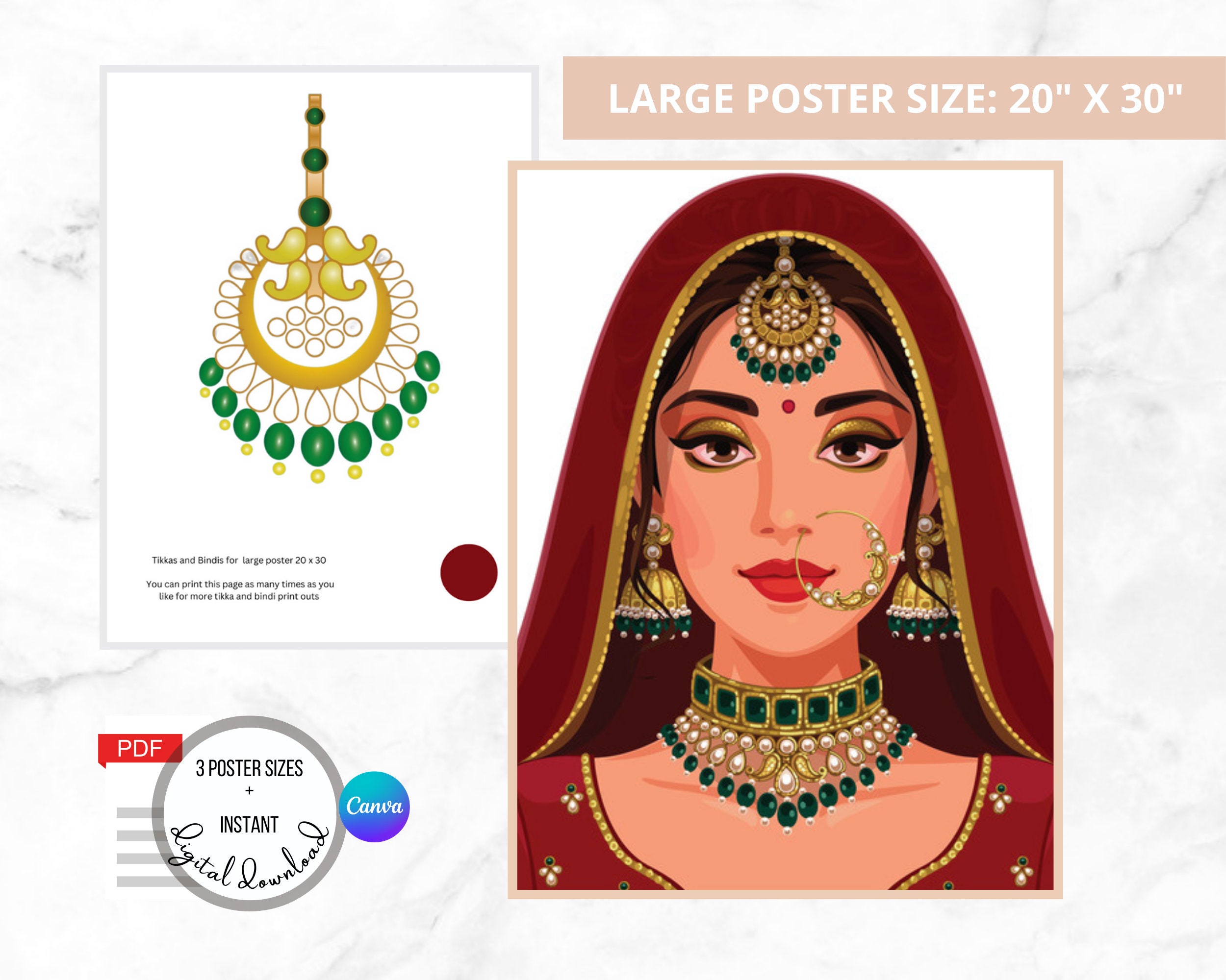 Desi INDIAN WEDDING GAMES - Pin the Tikka and Bindi on the Bride | Bridal Shower Games, Mehndi ...