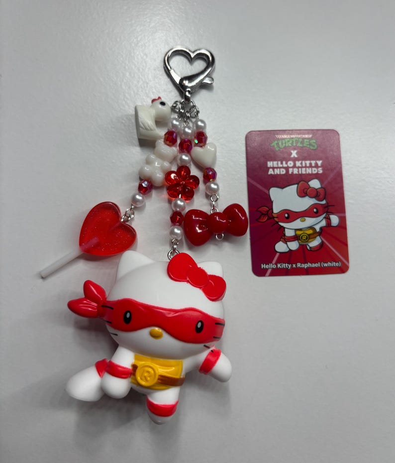 Handmade Hello Kitty X Ninja Turtle Mcd’s Keychains - Etsy