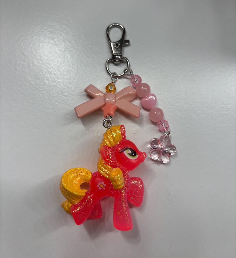 Handmade My Little Pony Keychains With Charms - Etsy